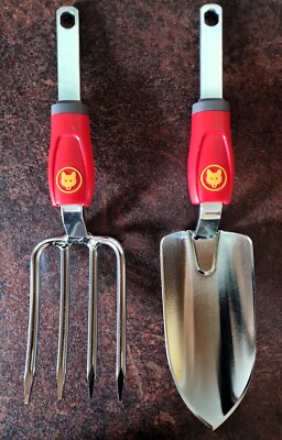 Wolf Garten Hand Fork 7.5cm LUGM & Hand Trowel 8cm LUSM (No Handles ...