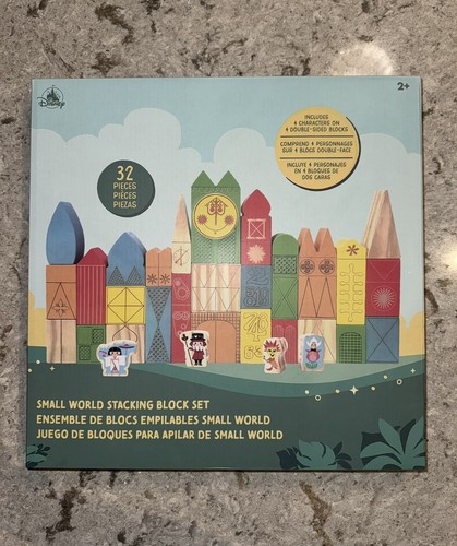 Disney Parks It’s A Small World Stacking Block Set Toy Brand New In Box ...