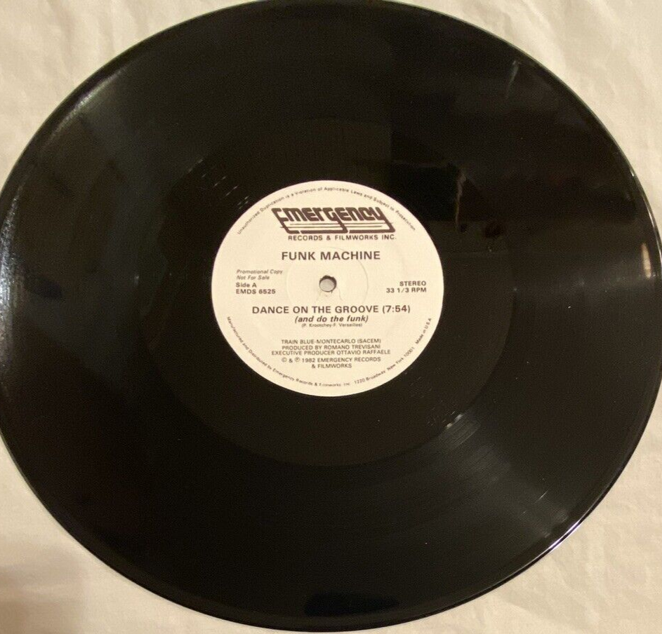 FUNK MACHINE Funk On The Groove WLP Rare 12" SIngle PROMO Italo Disco ...