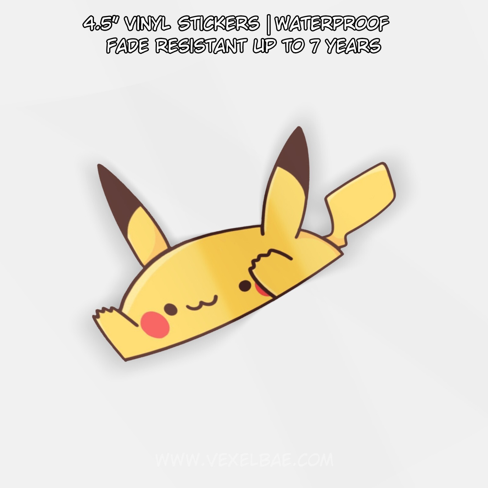 Pokemon - Pikachu Cartoon | Cute Funny CartooAnime JDM Vinyl Window ...