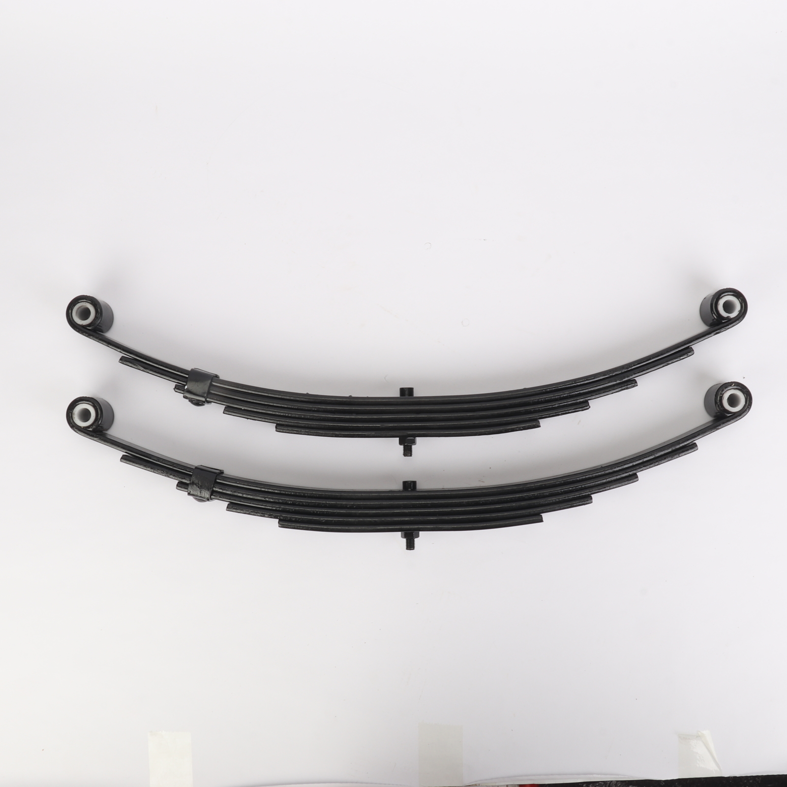 2PCS 5-Leaf Double Eye Trailer Leaf Springs 1600kg Max Load 640mm Eyes ...