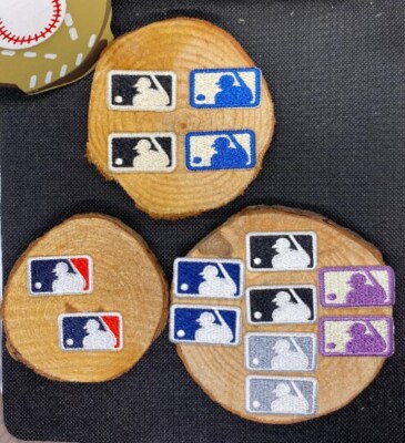 Major League Baseball Batterman Logo DIY Iron on Sew on Patches - Pack ...