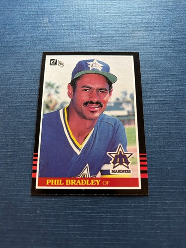 1985 Donruss Baseball Phil Bradley Rookie Card #631 Set Break NM | eBay