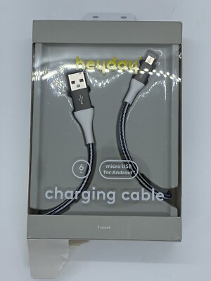 heyday Micro USB charging cable cord for Android 6ft White and Gray | eBay