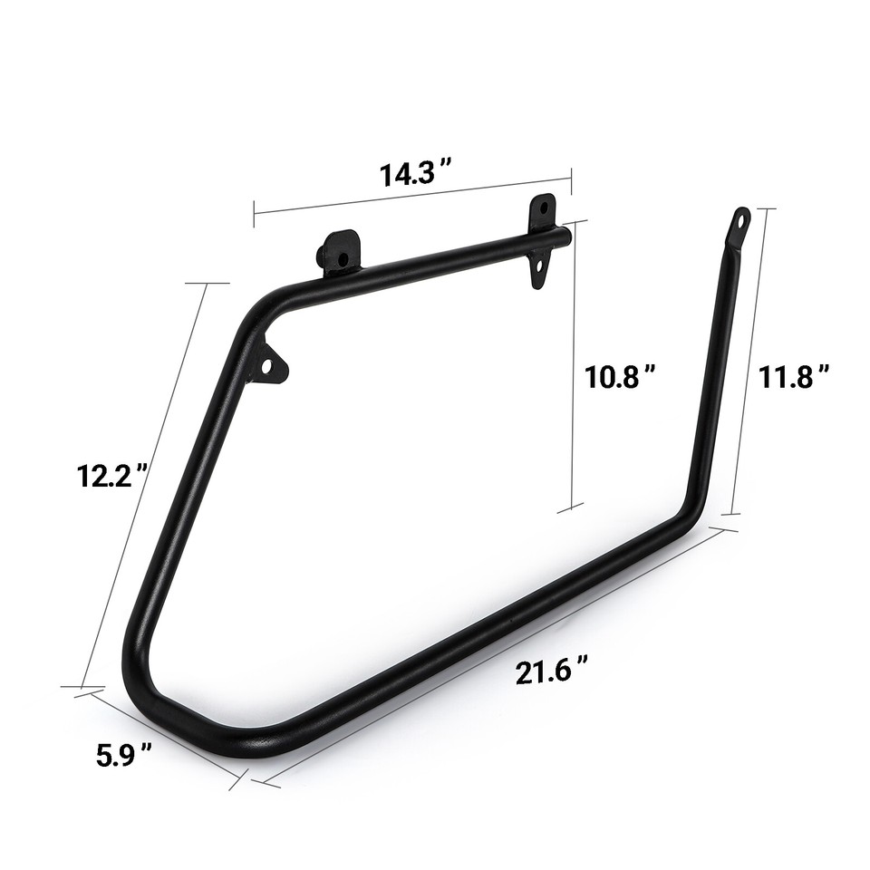 5" Stretched Hard Saddlebag Conversion Brackets Kit For Harley Dyna FLH ...