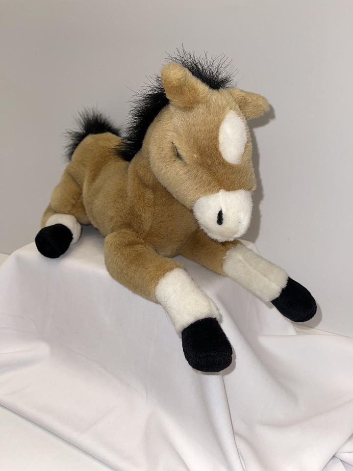 Realistic Foal Horse Pony Stuffed Animal Plush A & A Plush PE Pellets ...