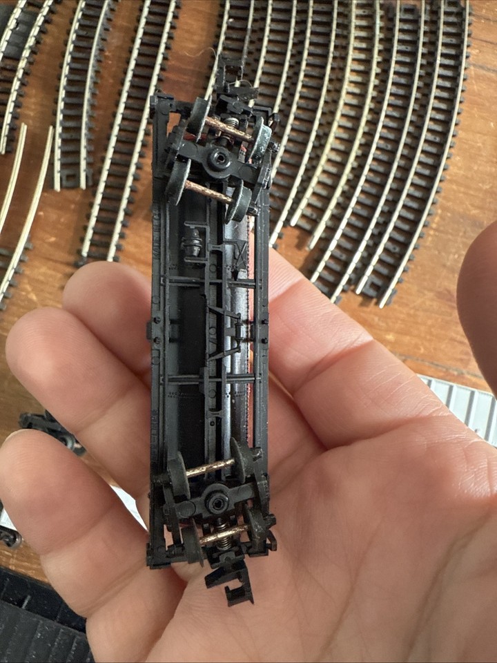 Atlas N Gauge Train Track Straight + Curve Switch Tracks + Cars 50 ...