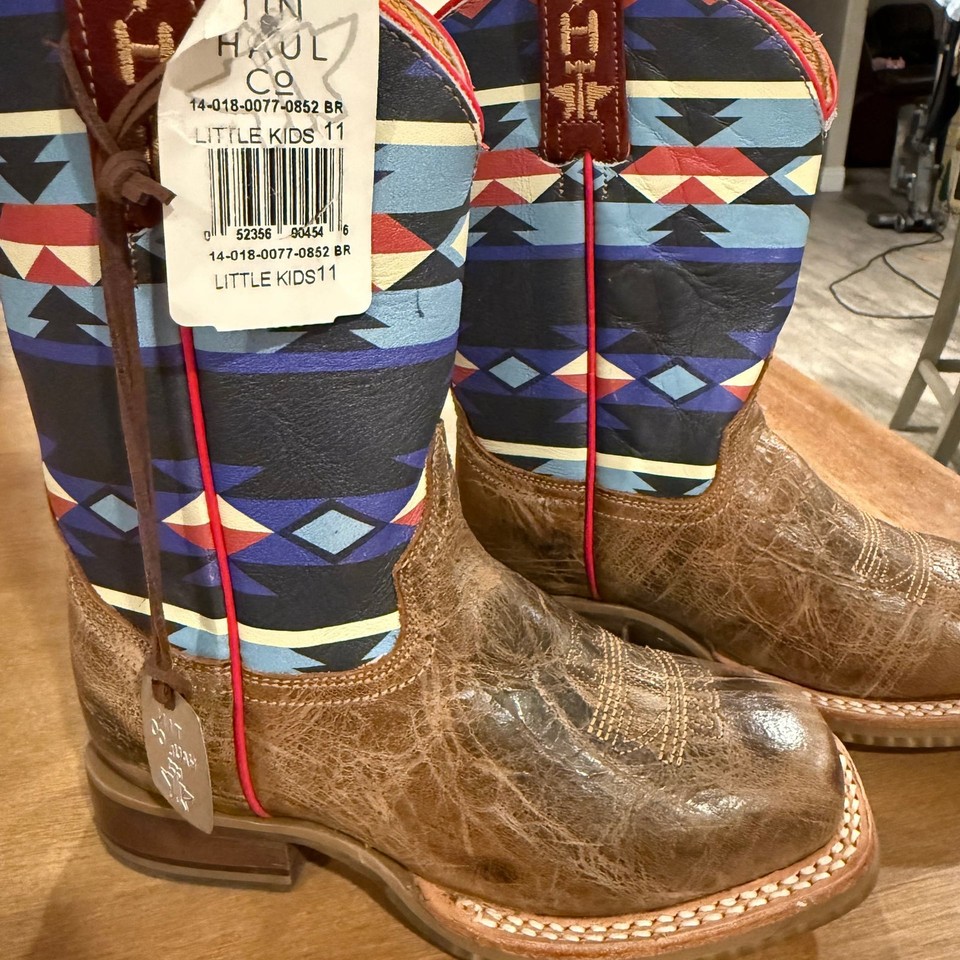 Tin Haul Awesome Aztec Skull Cowboy Boots | eBay