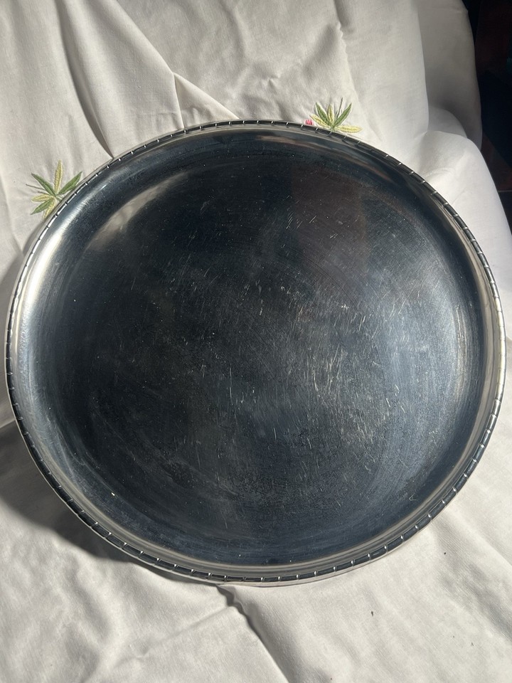 Vintage Keswick Metal Serving Tray G4 Firth Staybrite, 38cm | eBay UK