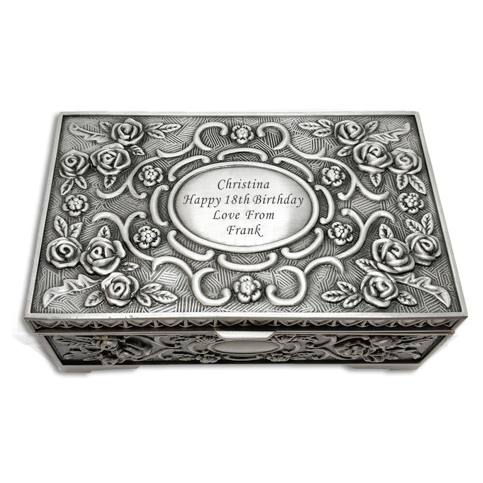 Personalised Jewelery Box Engraved Trinket Box Gift for Her Birthday ...