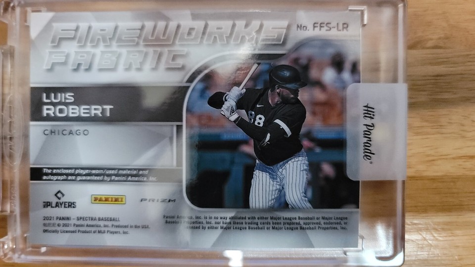 2021 Panini Spectra Baseball Luis Robert Fireworks Fabric Quad Patch ...