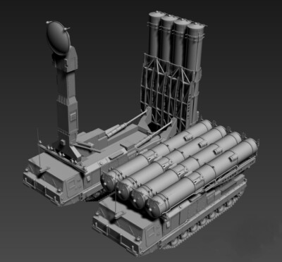 3D Printed 1/72/87/144 Russian SAM 12A Air Defense Missile Unpainted ...