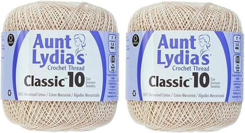 Crochet Thread - Size 10 - Natural (2-Pack) 313055774742| eBay