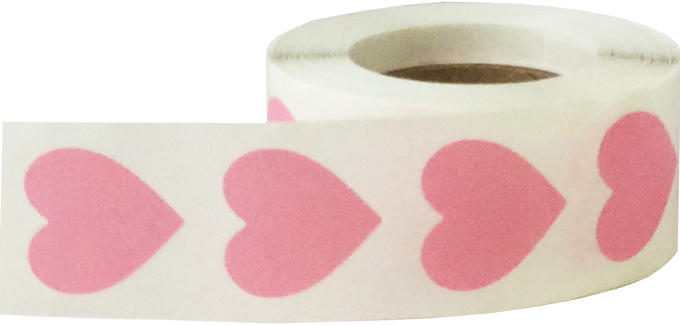 Heart Shaped Stickers | 0.75" Inch | 500 Pack | Pick One Color | eBay