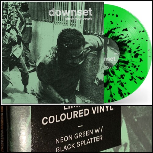 DOWNSET Check Your People LP Neon Green Splatter Vinyl 100 SEALED ...