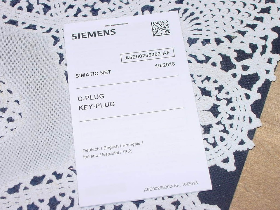 Siemens 6GK5908-0PB00 Key Plug, SINEMA RC, Removable Data Storage ...