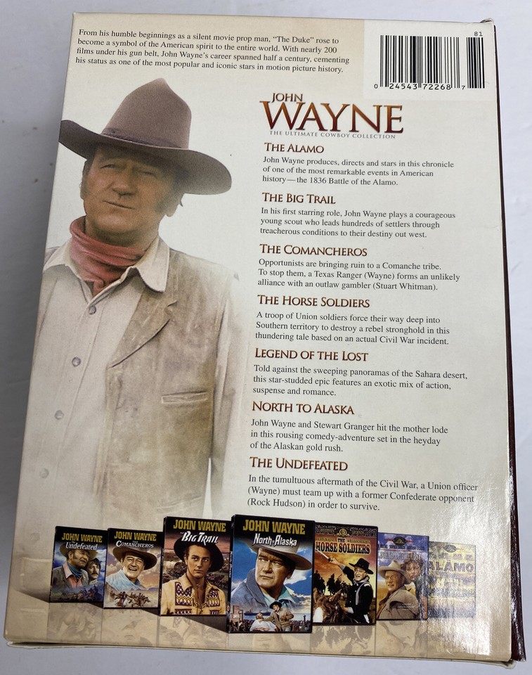 John Wayne The Ultimate Cowboy Collection 7 Movies DVD Box Set The Duke ...