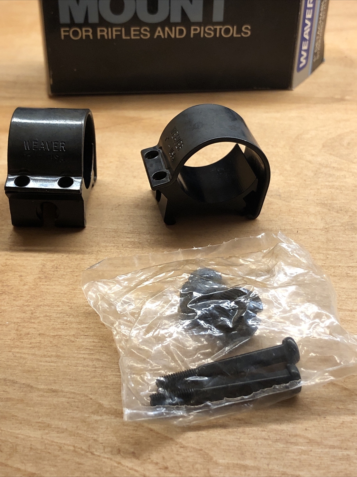 Weaver 1 inch Steel Top Scope Rings Set of 2, low height | eBay