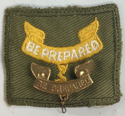 Boy Scouts Be Prepared Embroidered Patch with Badge Pin | eBay