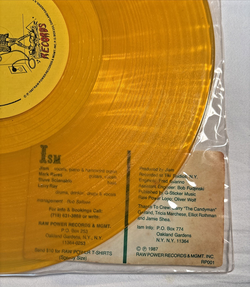 ISM - Nightmare At Noon (Rare Yellow Vinyl Record W/Hype Out Of Print ...