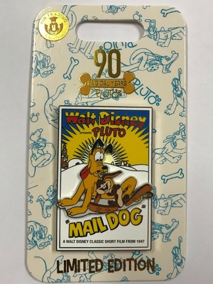 Disney Parks 2020 Pluto Mail Dog 90th Anniversary Movie Poster Pin LE ...