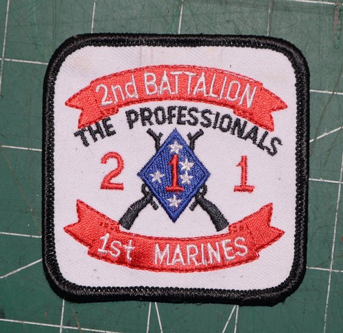 USMC 2nd Battalion 1st Marines Patch, Square 3 x 3" | eBay