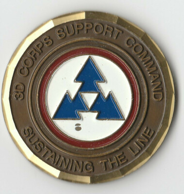 1 STAR 3D CORPS SUPPORT COMMAND Challenge Coin 1.5"DIA GB3 | eBay