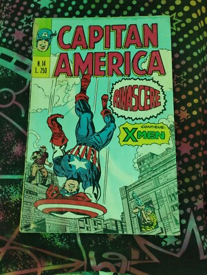 Editoriale CORNO Super Eroi CAPITAN AMERICA 14 del 1973 Originale X-Men ...