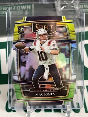 2021 NFL Select Mac Jones RC Concourse Die Cut Green and Yellow #51 | eBay