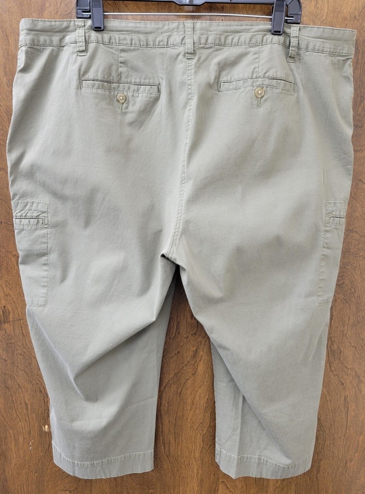 Charter Club Pant Shop Womens Size 20 Classic Fit Green Cargo Capri ...