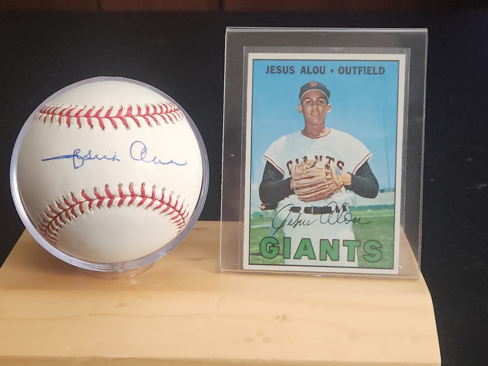 JESUS ALOU SIGNED AUTOGRAPHED MLB Baseball With Card & Display | eBay