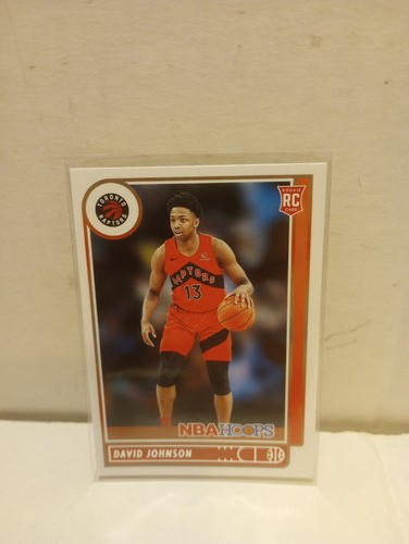 David Johnson NBA Hoops Toronto Raptors Rookie Card Number 222 Panini ...