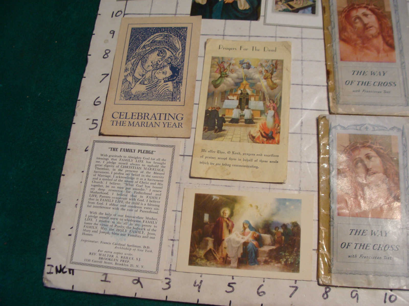 vintage lot of Religious cards, pamphlets, big pile of stuff, old | eBay