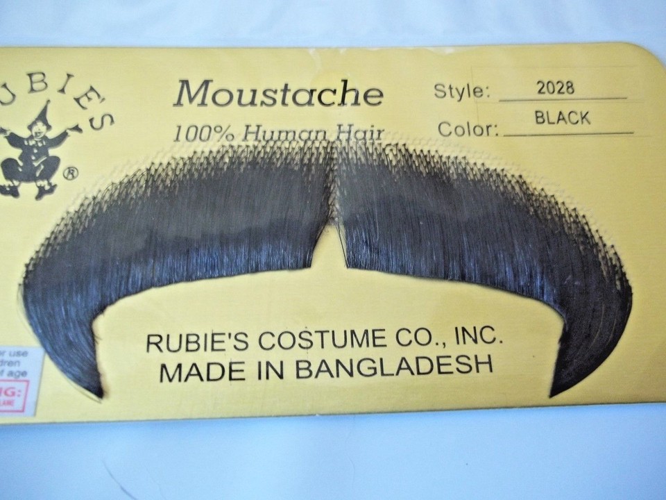 Mustache Human Hair Rubies Theatrical Historical Brown Blonde Grey 2028 ...