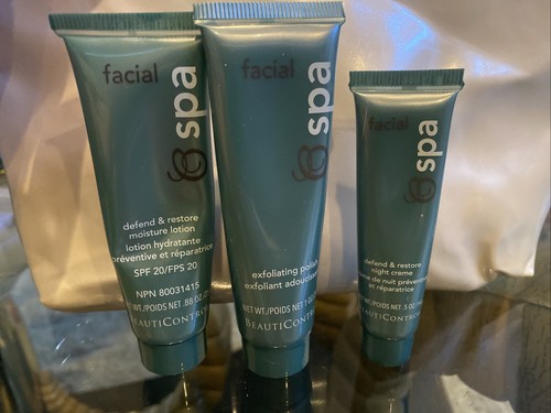 Beauticontrol Spa Facial Set Lot Of 3 Minis Defend & Restore Lotion ...