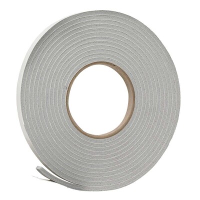 Weather Stripping Tape 17 ft. Gray Foam Self Adhesive 3/8 In. X 3/16 ...