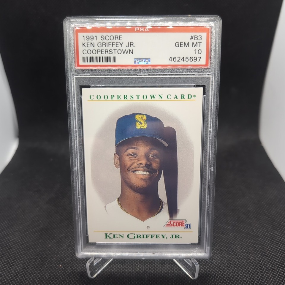 1991 Score Factory Set Cooperstown Ken Griffey Jr #B3 PSA 10 Gem Mint ...