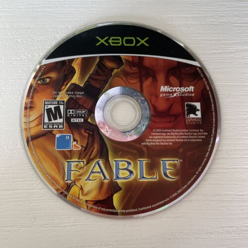 Fable (Original Microsoft Xbox, 2004) Disc Only Tested And Works | eBay