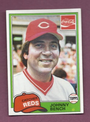SHARP PACK FRESH 1981 COCA COLA by TOPPS #1 JOHNNY BENCH HOF .99 SHIP ...