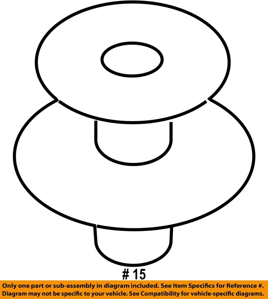 MAZDA OEM 14-18 3 Front Bumper-Upper Molding Rivet TK2150355 | eBay