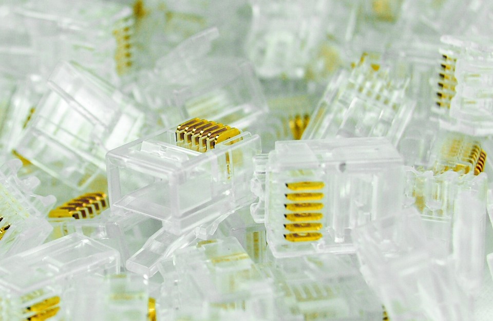 LOT of 100 - TE 6-Position Mod Plug, Stnd, Ovl, 26-28AWG - 10012674 | eBay