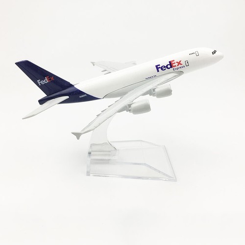 Scale 1:400 FedEx Airbus A380 Aircraft Alloy Decoration Model Plane ...