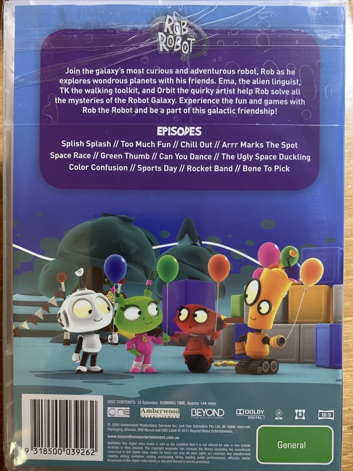 Kids DVD: Rob the Robot - Space Race - (12 Animated Episodes/144 ...