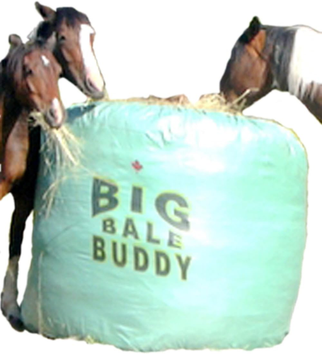 Small - the Ultimate round Bale Hay Feeder, Preserves Hay, Prevents ...