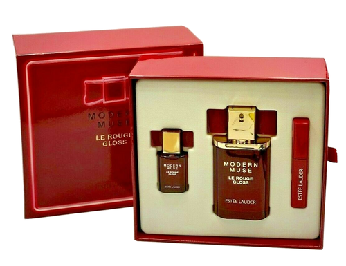 Estee Lauder Modern Muse Le Rouge Gloss EDP 1.0 OZ + 0.14 OZ + MORE 3PC ...