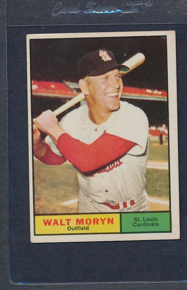 1961 Topps #091 Walt Moryn Cardinals EX *1269 | eBay