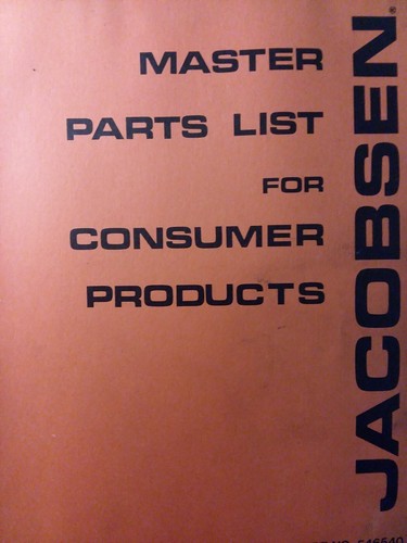 Jacobsen 1250 1450 1650 1000 1200 53200-53332 GT 16 14 12 Tractor Parts ...