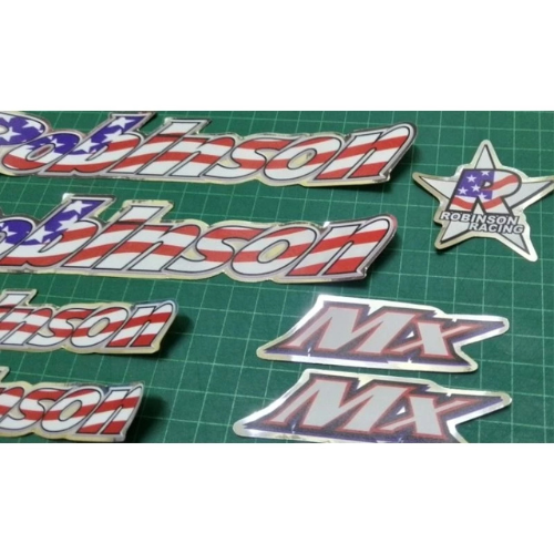 1 Set Robinson BMX Sticker Decals Printed Chrome Base Free Shipping | eBay