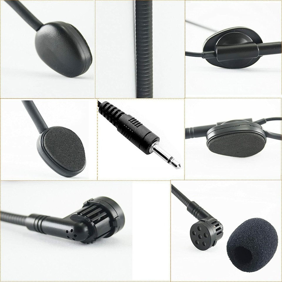 EXMAX 3.5mm Headset Microphone for Wireless Tour Guide System ...