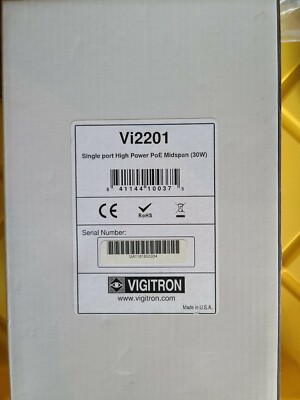 VI2201 Vigitron SINGLE PORT HIGH POE MIDSPAN 30W | eBay